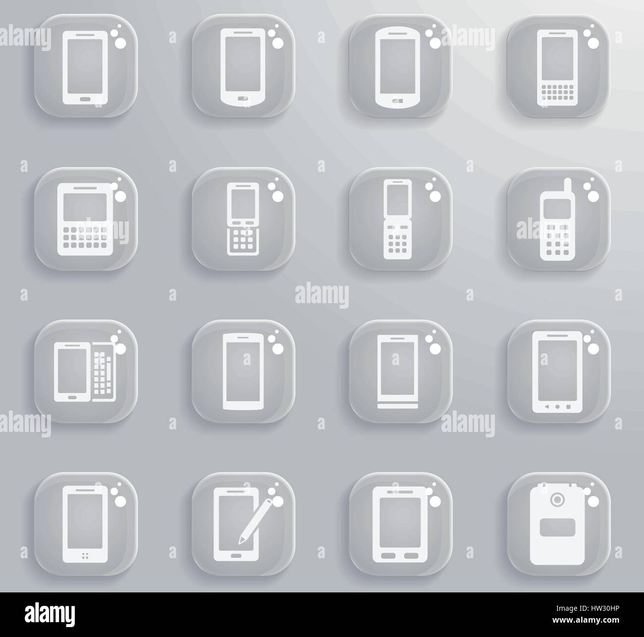 Phones simply symbols for web and user interface Stock Vector Image ...