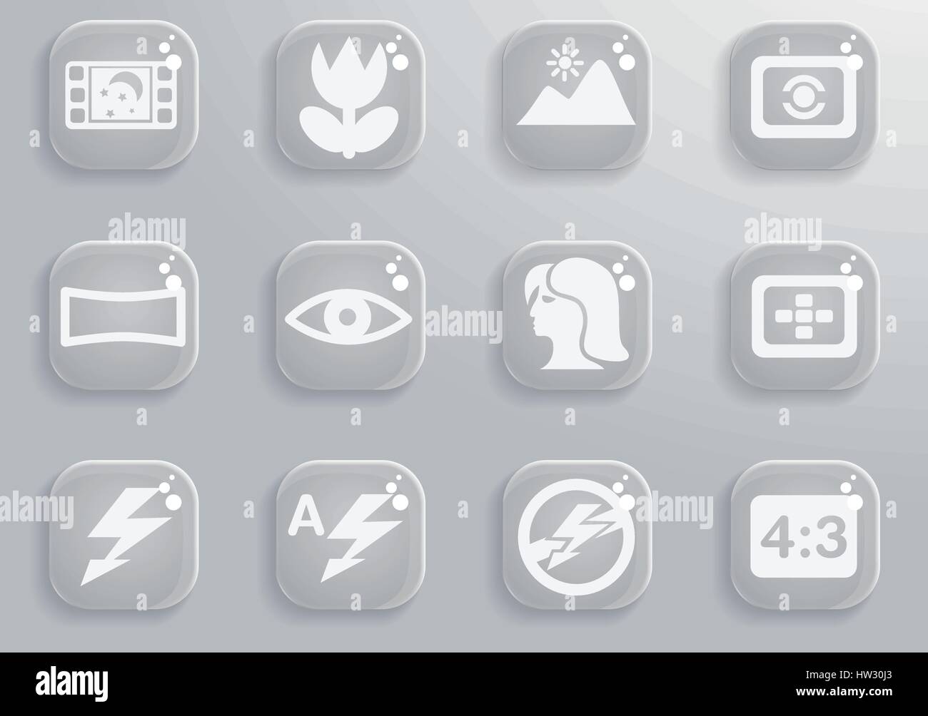 Modes of Photo simply symbols for web and user interface Stock Vector ...