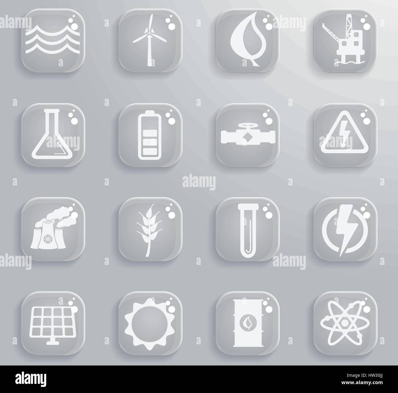 Power generation simply symbol for web icons and user interface Stock ...