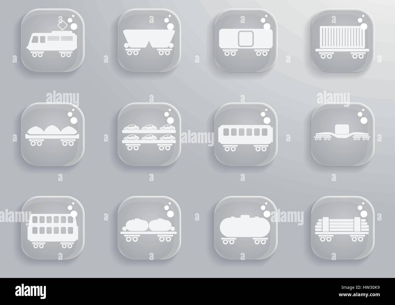 Rail-freight traffic simply symbols for web and user interface Stock ...