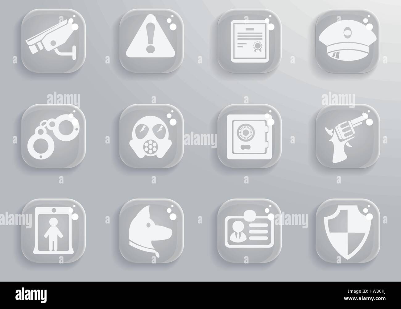 Security simply symbols for web and user interface Stock Vector Image ...