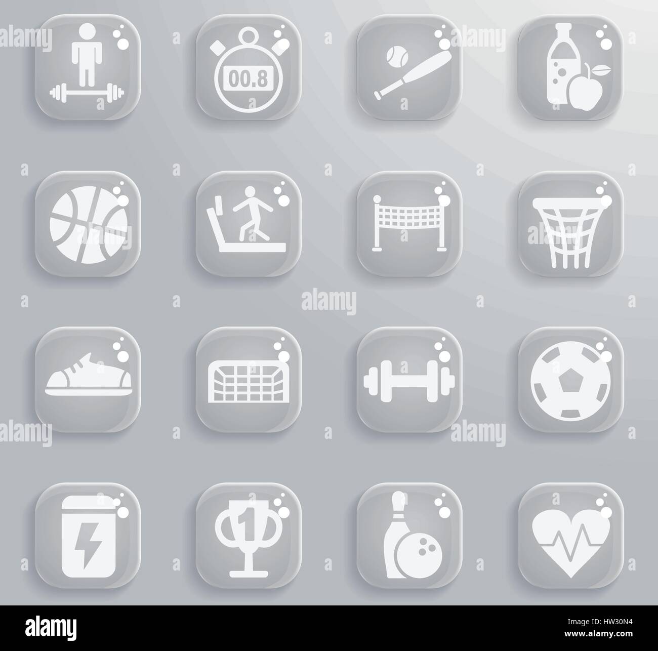 sport web icons for user interface design Stock Vector Image & Art - Alamy