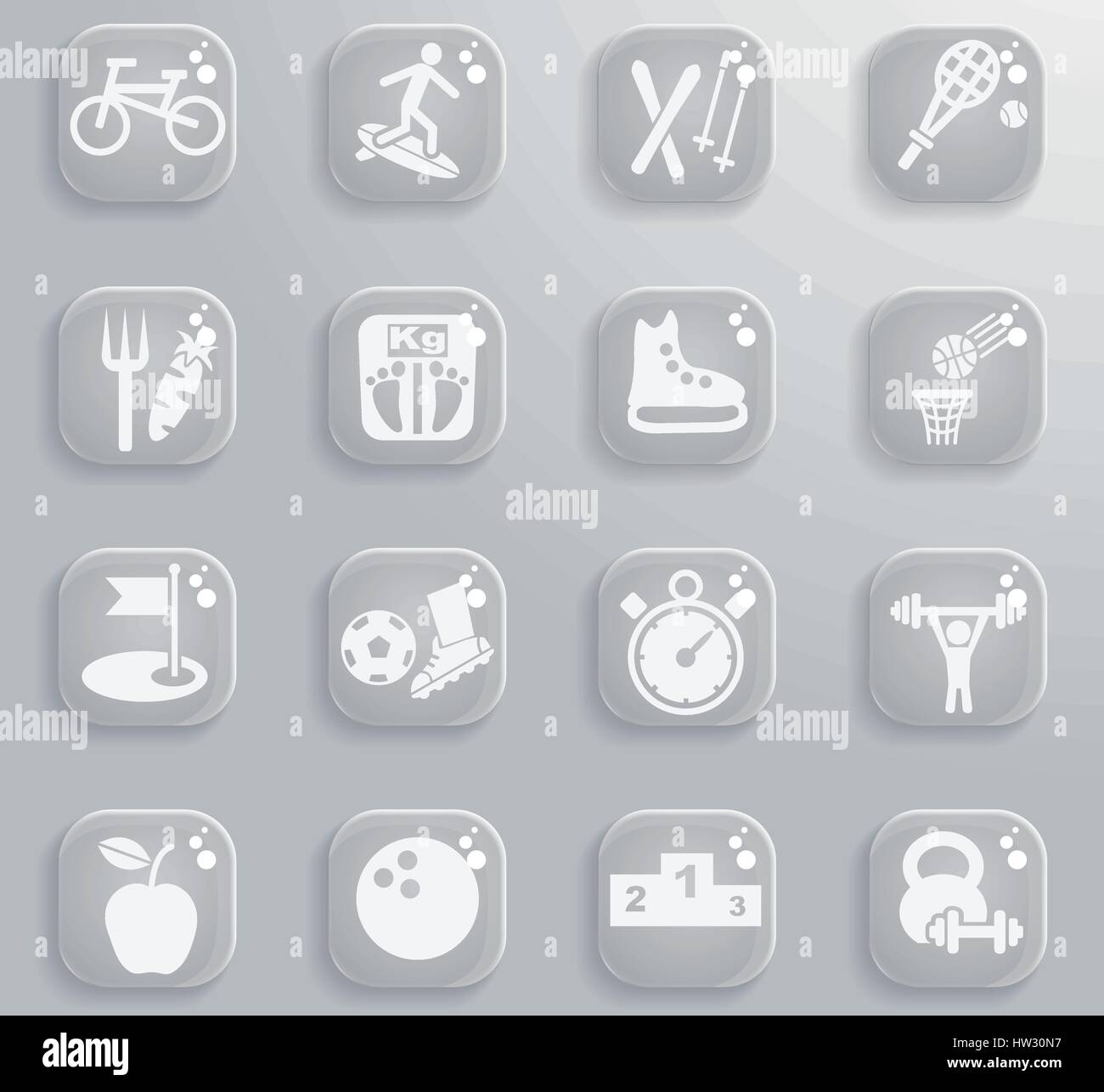 sport web icons for user interface design Stock Vector Image & Art - Alamy