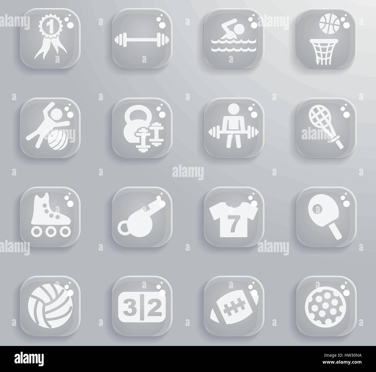 sport web icons for user interface design Stock Vector Image & Art - Alamy