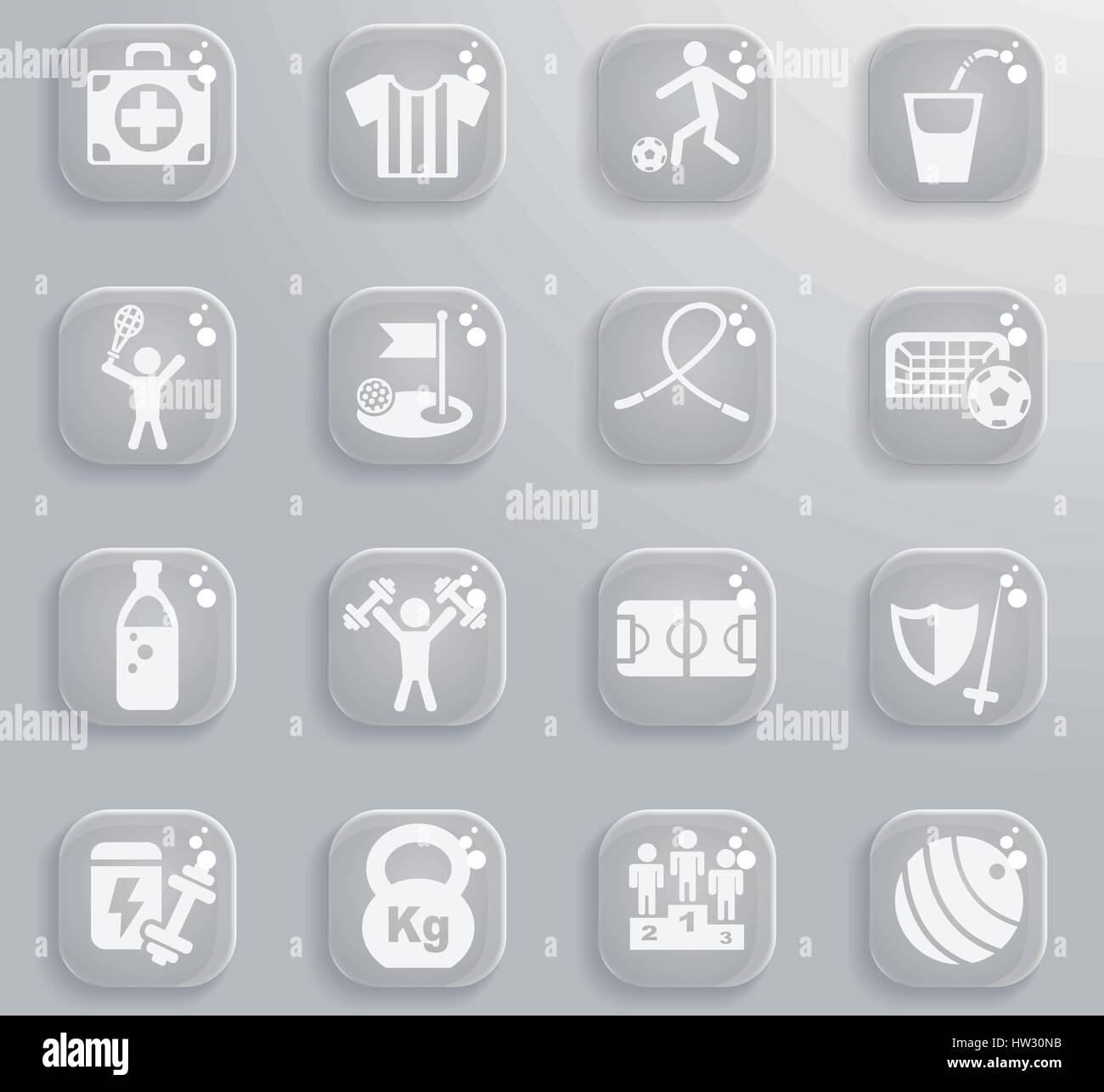 sport web icons for user interface design Stock Vector Image & Art - Alamy