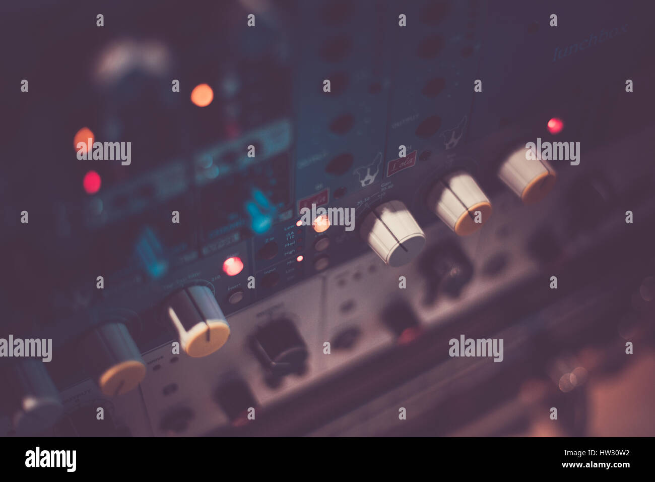 Electronic Studio Recording Equipment Stock Photo - Alamy