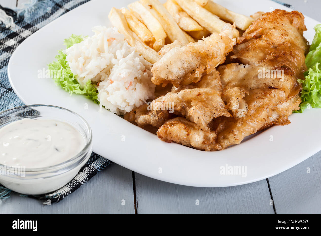 Dish fish sauce yellow hi-res stock photography and images - Alamy