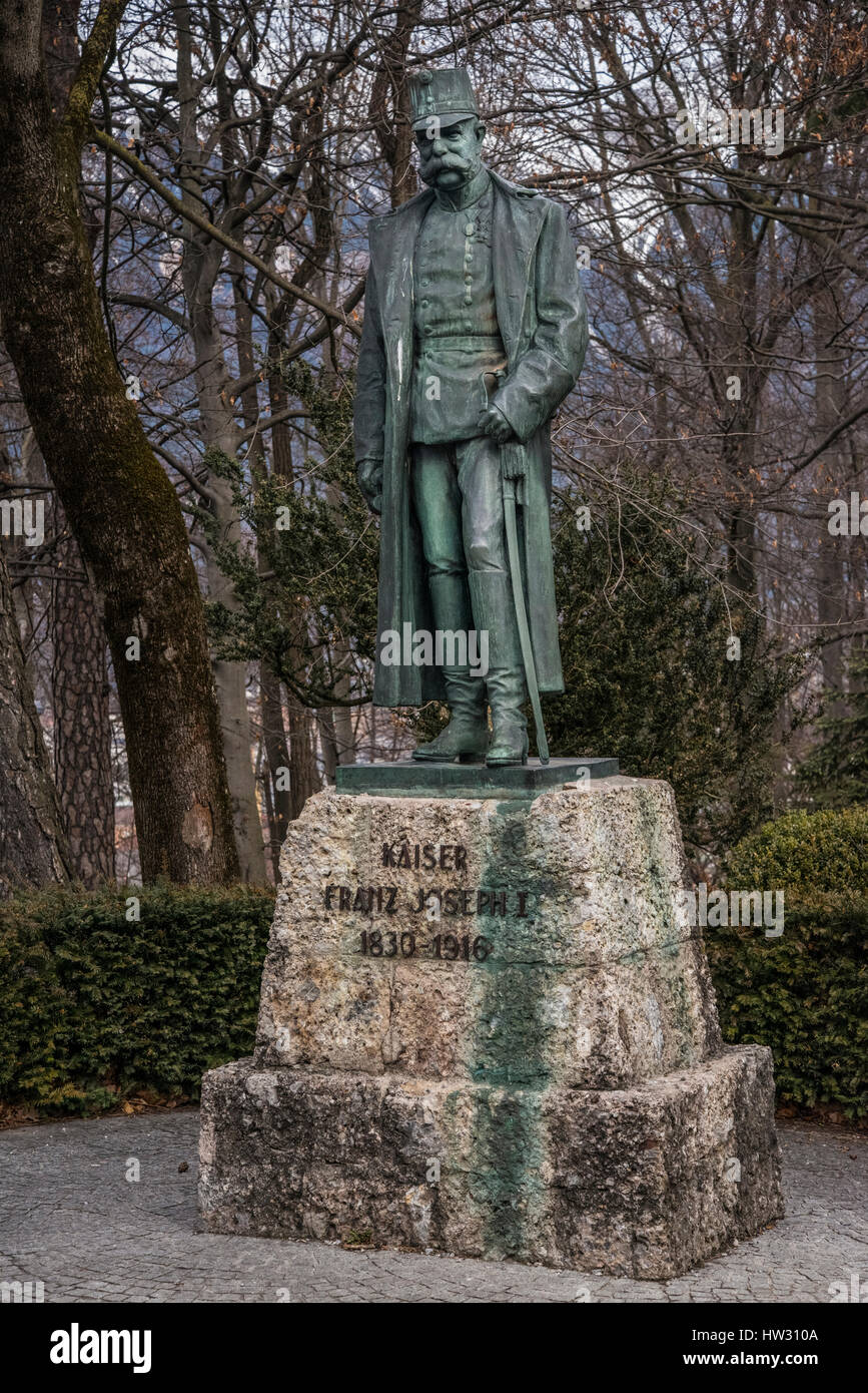 Statue of the late Austrian Emperor Kaiser Franz Josef Stock Photo - Alamy