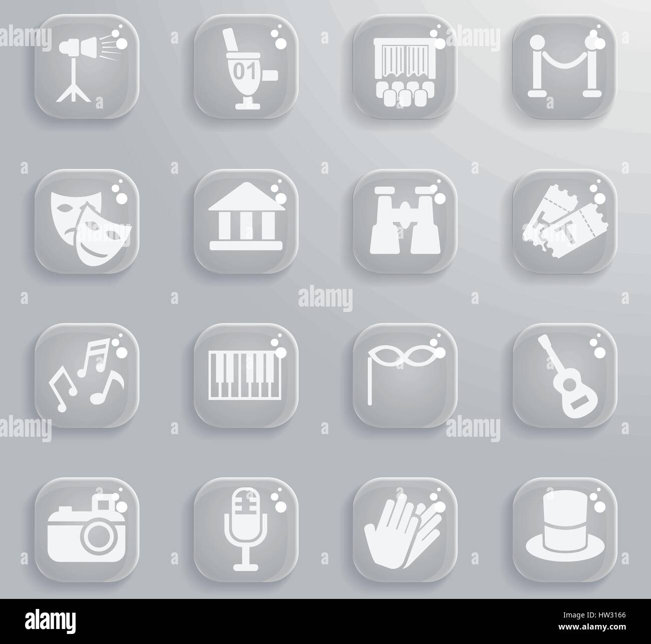 theater web icons for user interface design Stock Vector Image & Art ...
