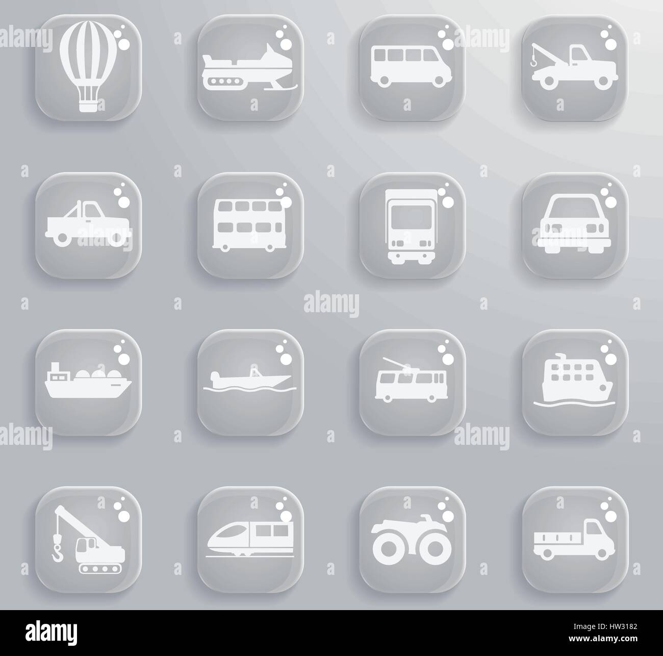 Transportation simply icons for web and user interface Stock Vector ...
