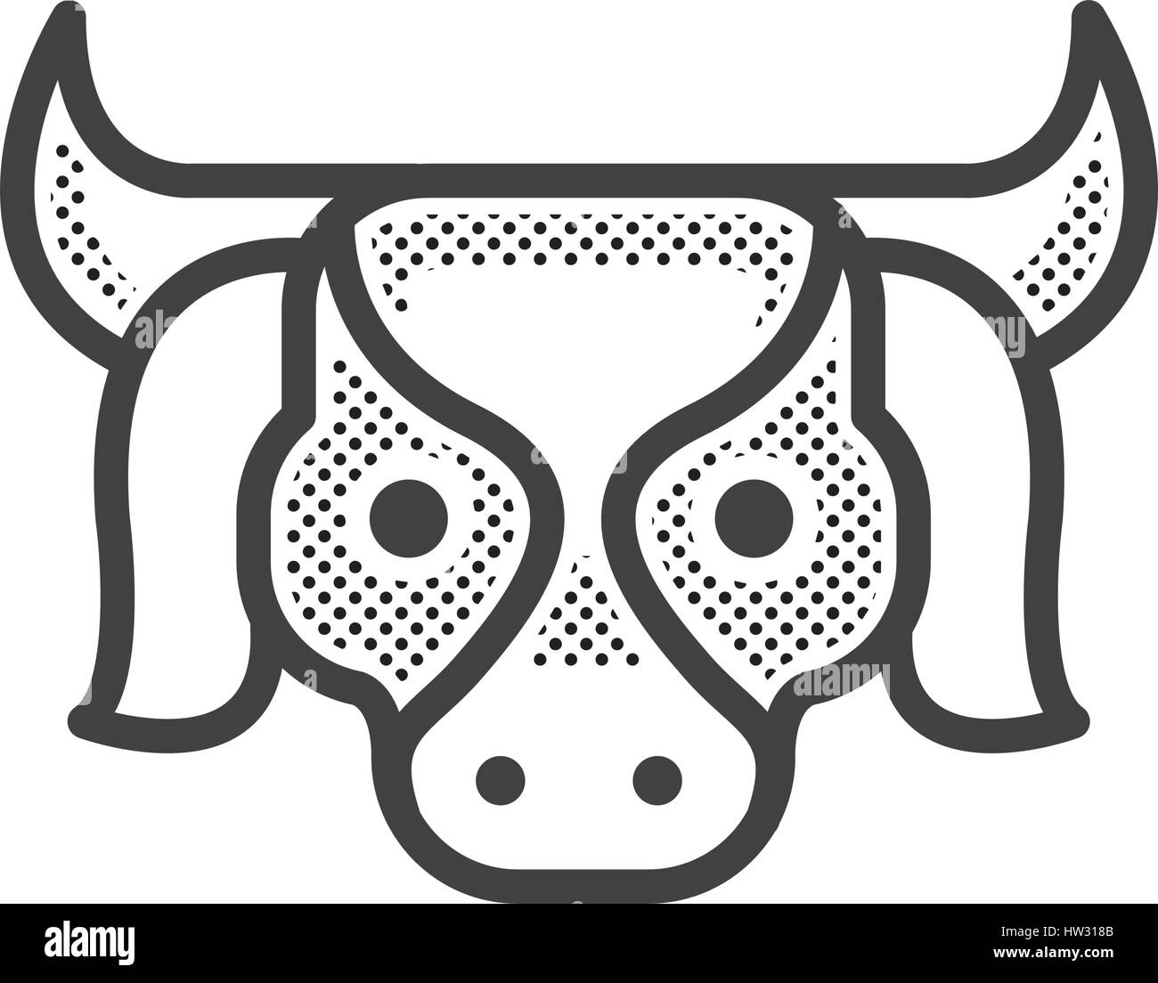 Cow Farm icon dotted design Stock Vector Image & Art - Alamy