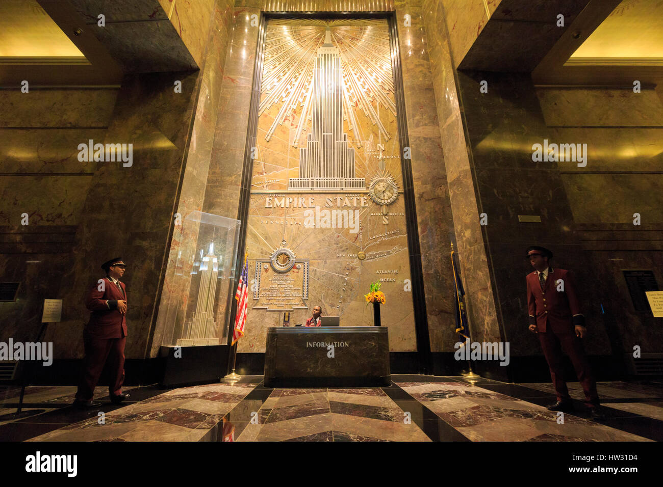 Empire state building interior hi-res stock photography and images - Alamy