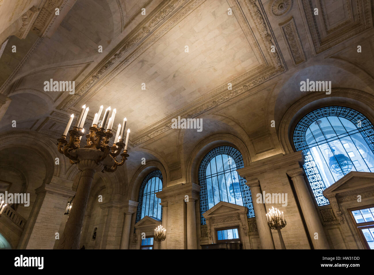 USA, New York, New York City, Manhattan, National Public Library, main ...