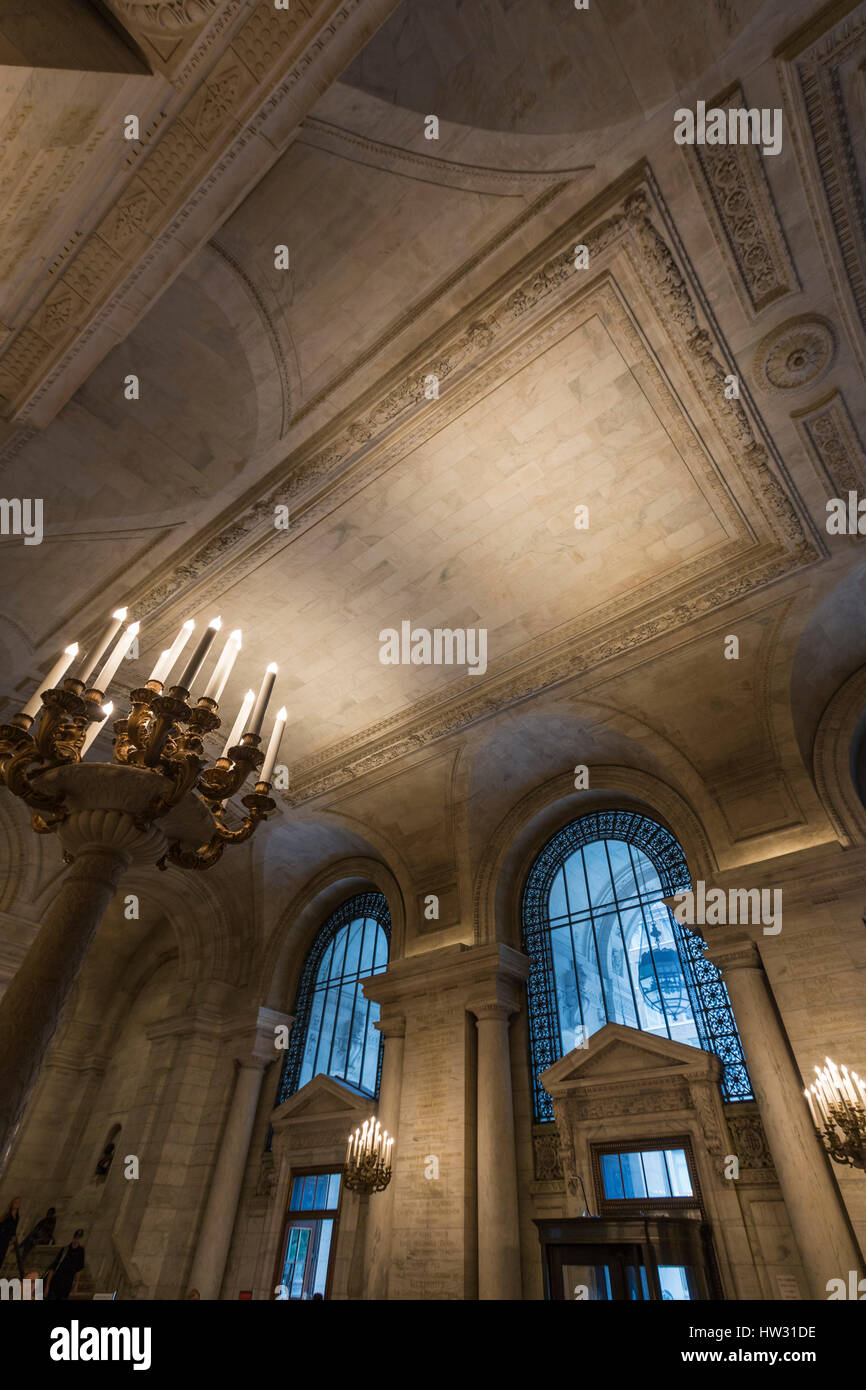 USA, New York, New York City, Manhattan, National Public Library, main ...