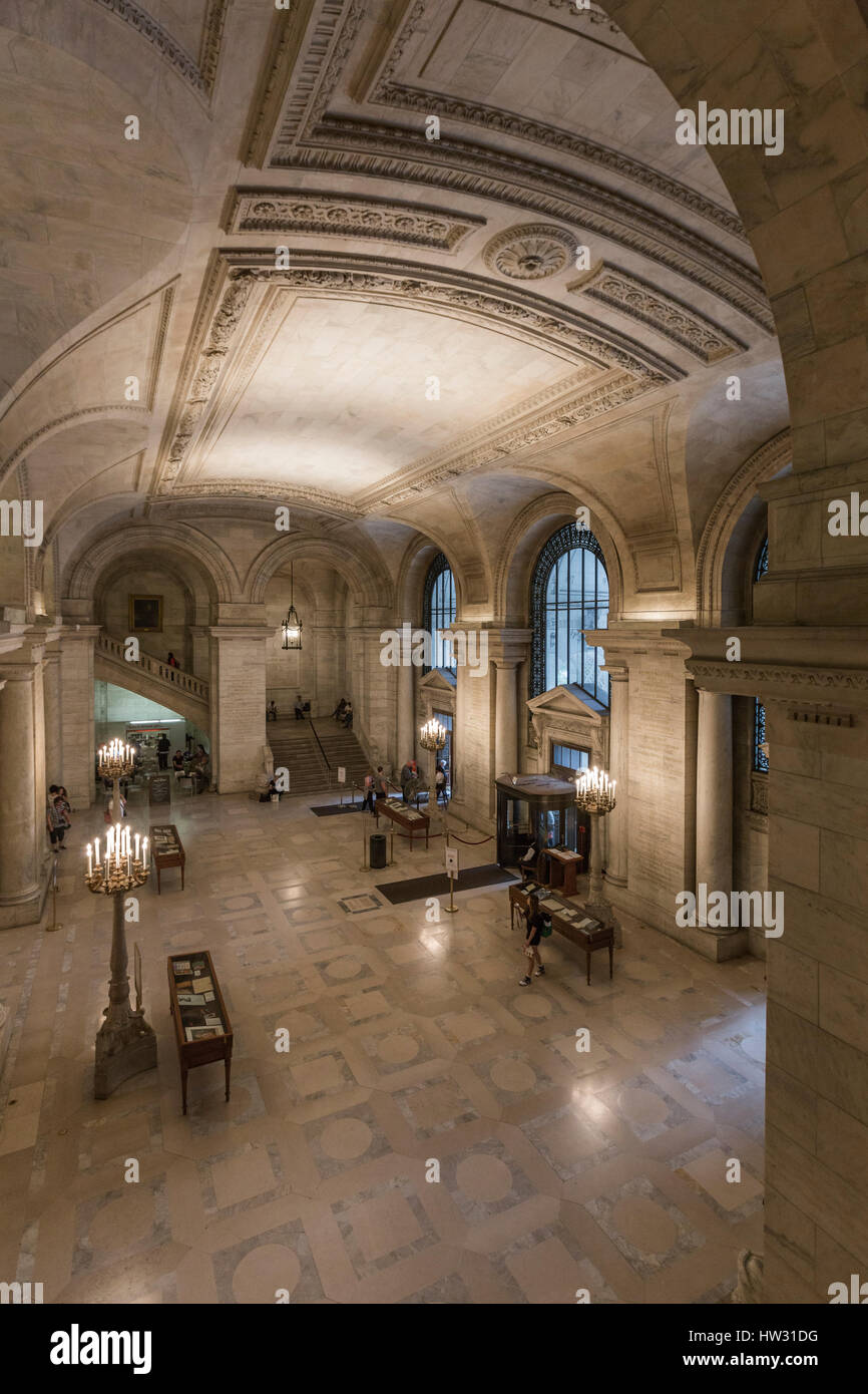 USA, New York, New York City, Manhattan, National Public Library, main ...