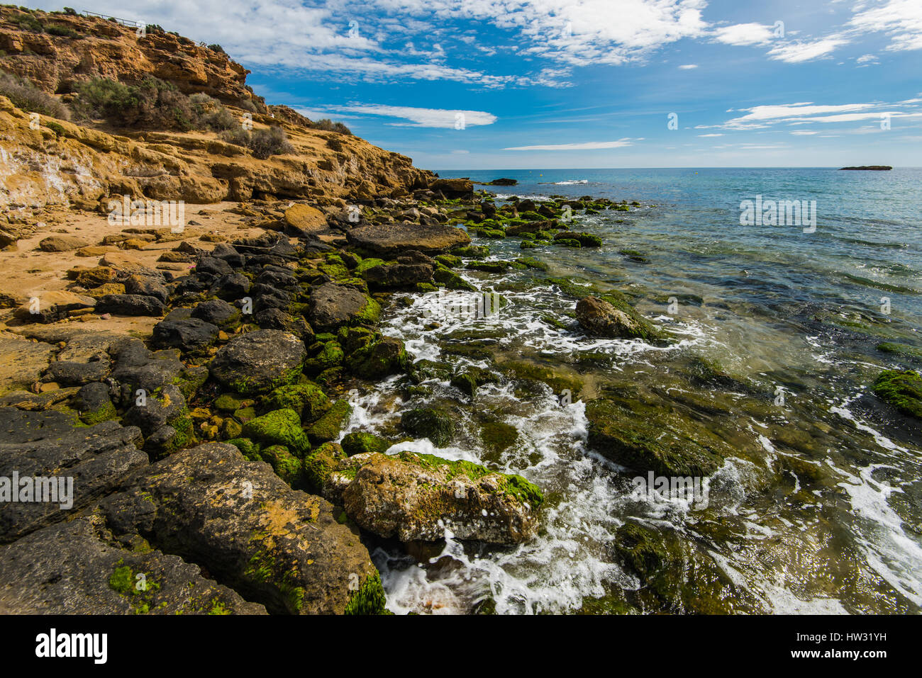 Hidden tropical beach empty sandy hi-res stock photography and images ...
