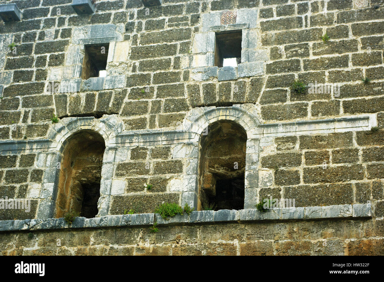 Aspendos, Antalya, Roman Amphitheatre, Dressing Rooms, Turkey Stock ...