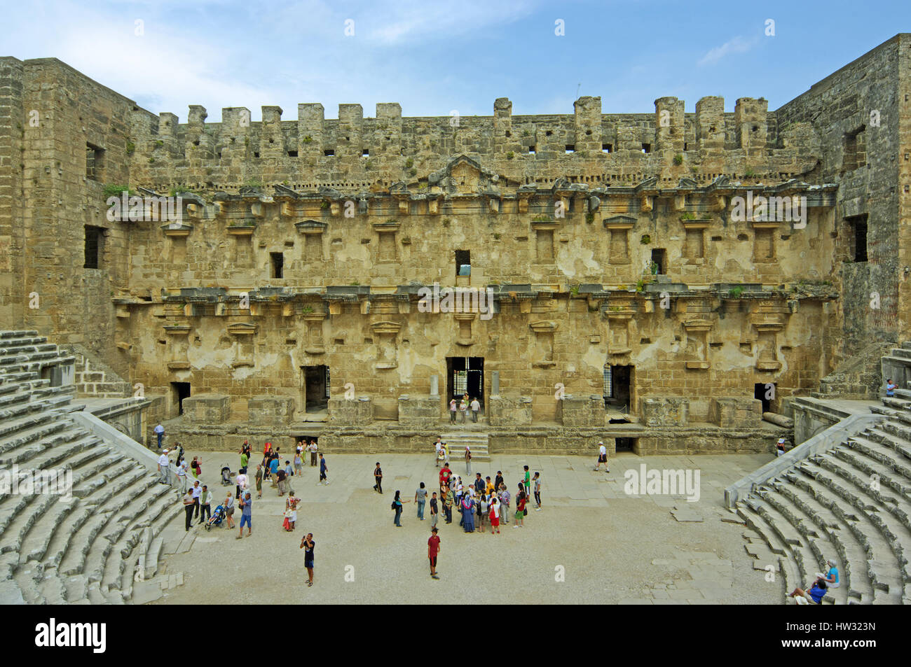 Part of roman amphitheatre hi-res stock photography and images - Alamy