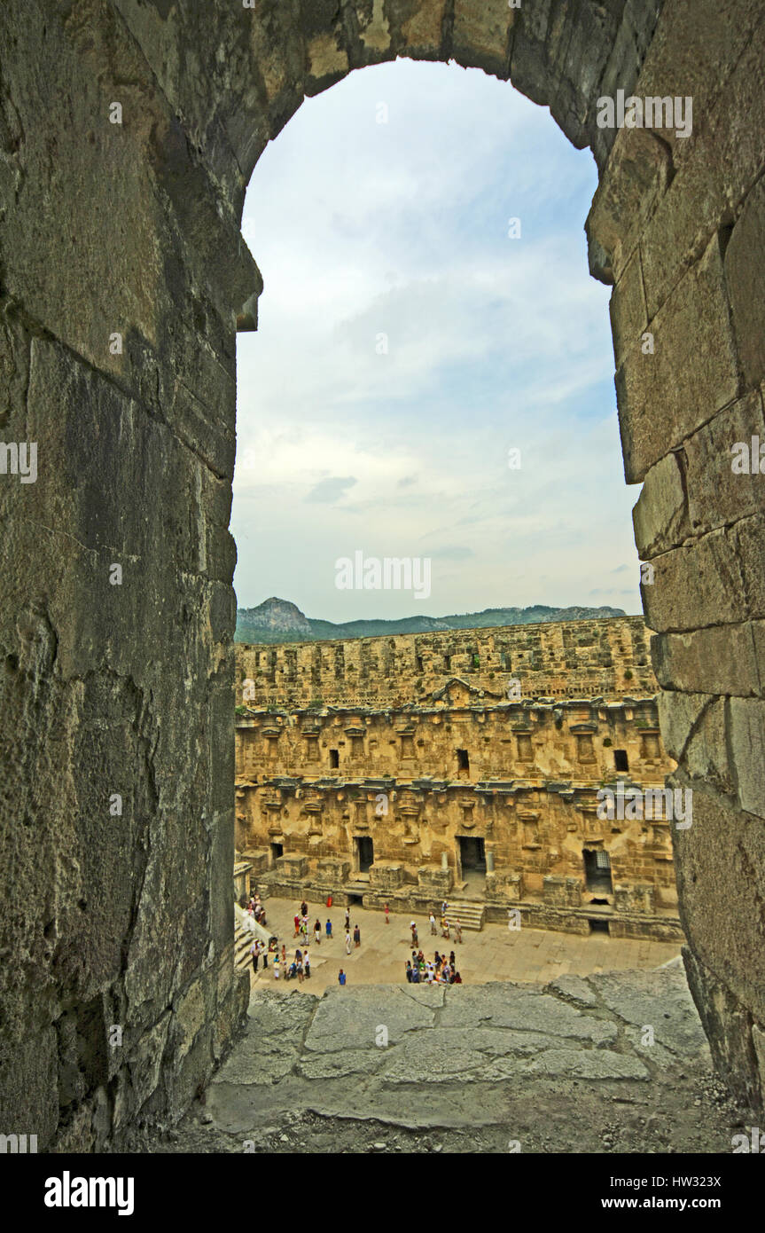Aspendos, Antalya, Roman Amphitheatre, Stage Building Part, Turkey ...
