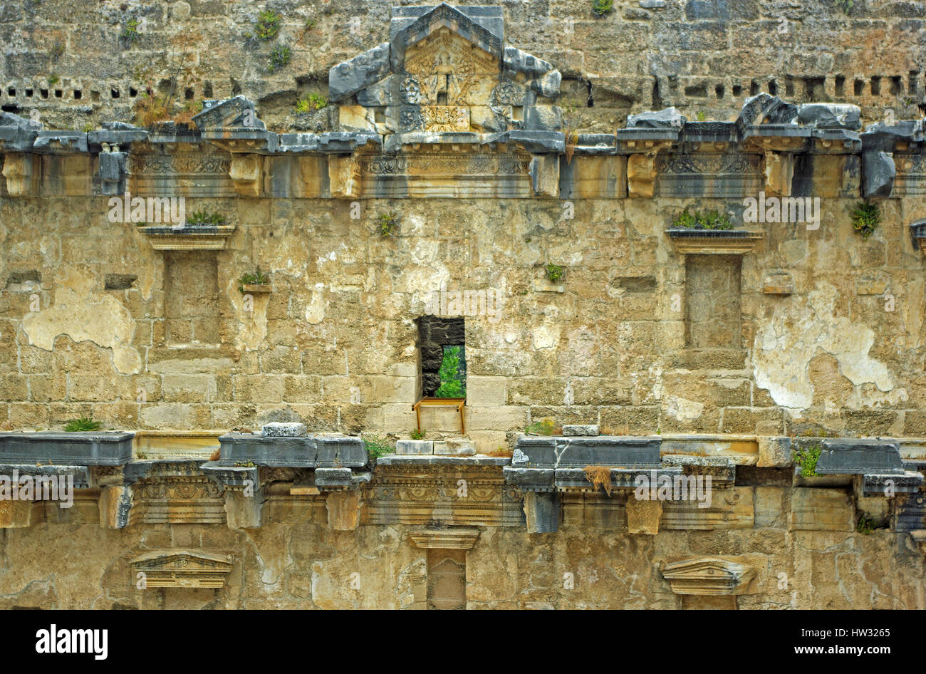 Aspendos, Antalya, Roman Amphitheatre, Stage Building Part, Turkey ...