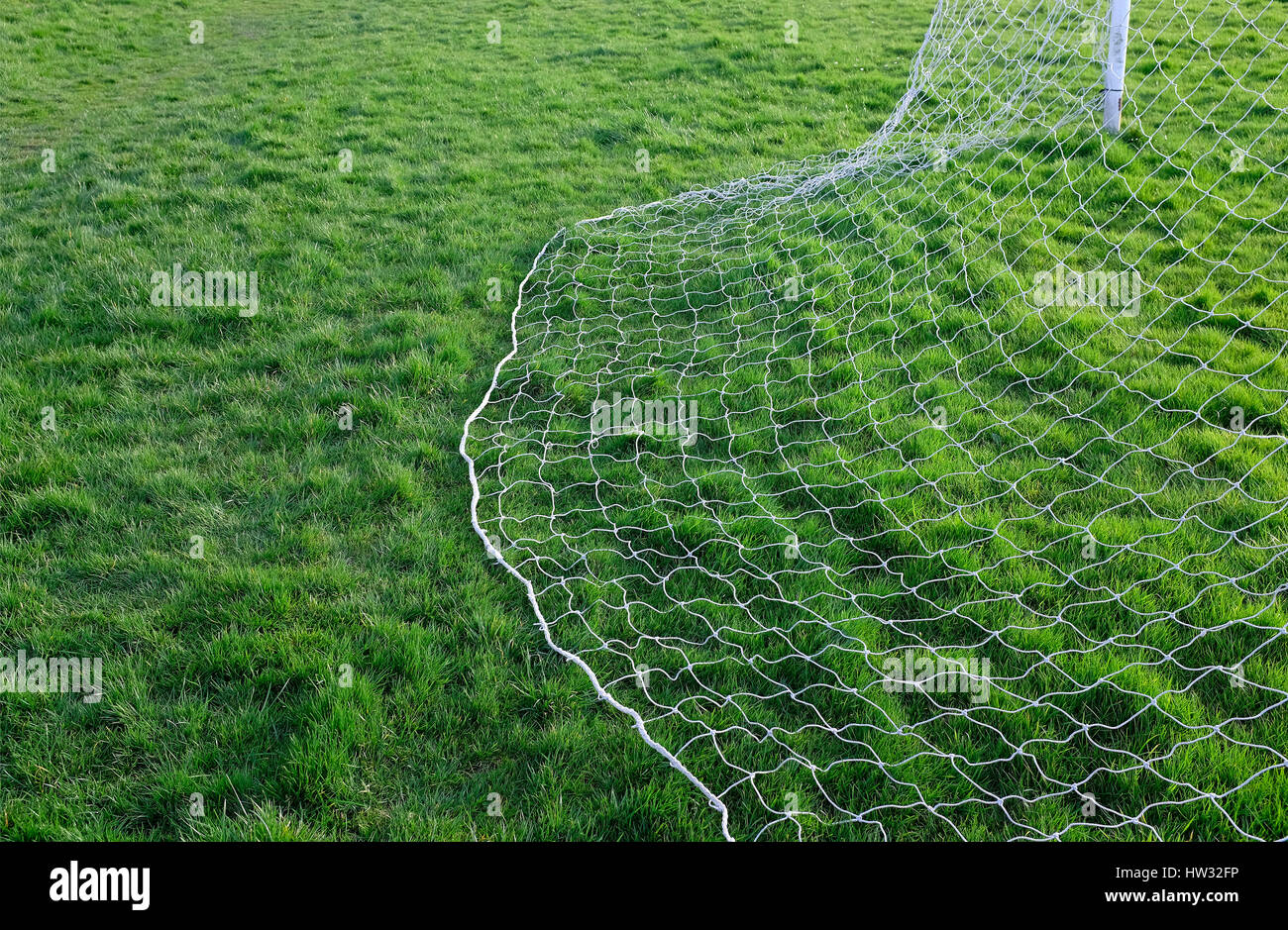 football net on rough pitch, norfolk, england Stock Photo - Alamy