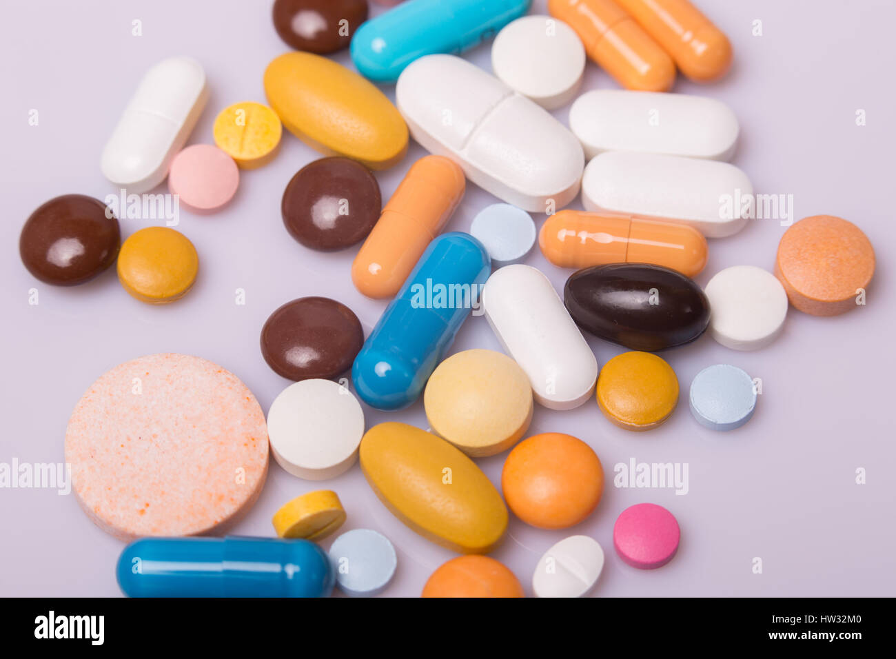 different Tablets pills capsule heap mix therapy drugs Stock Photo - Alamy