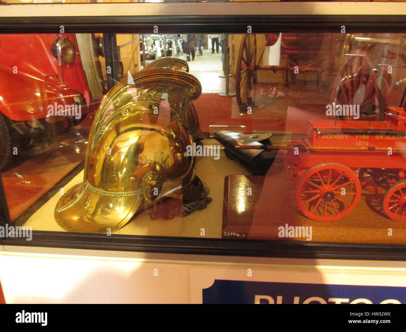Sandringham House Museum, Norfolk. The Fire Engine on display at the ...