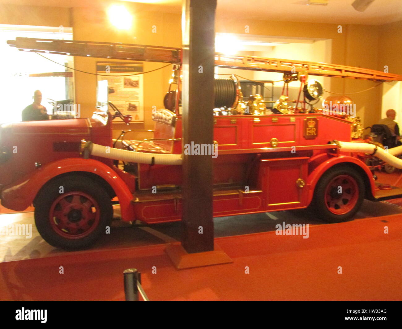 Sandringham House Museum, Norfolk. The Fire Engine on display at the ...
