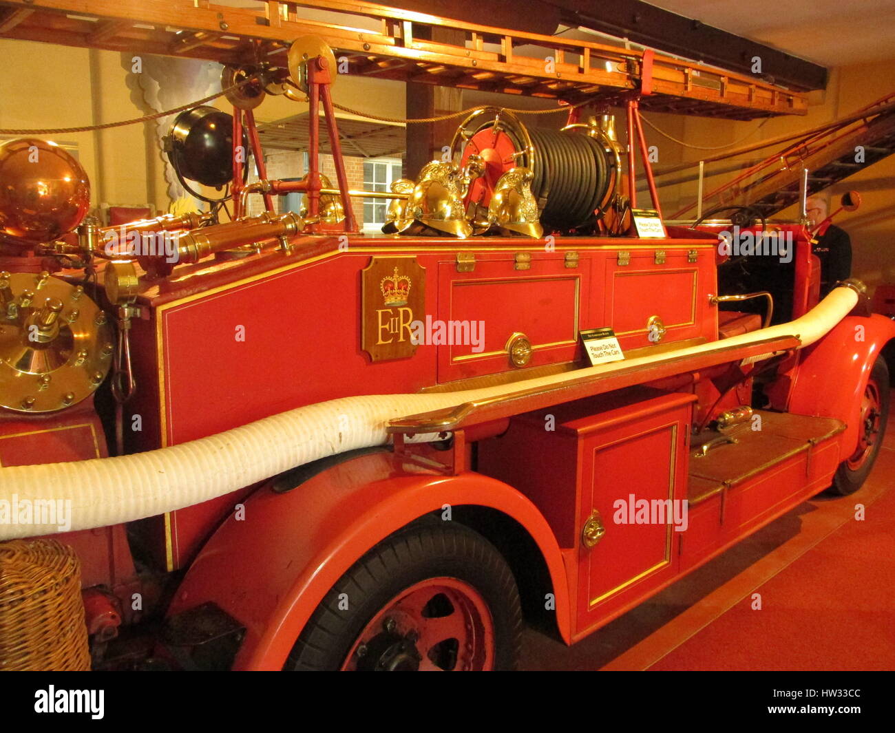 Sandringham House Museum, Norfolk. The Fire Engine on display at the ...