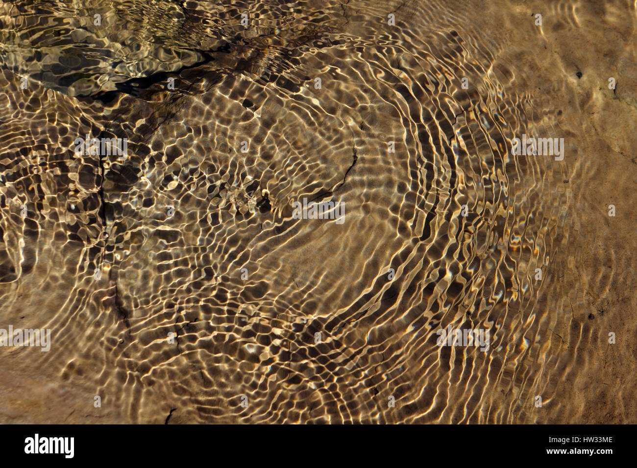 Caustic, ripples in the water Stock Photo - Alamy