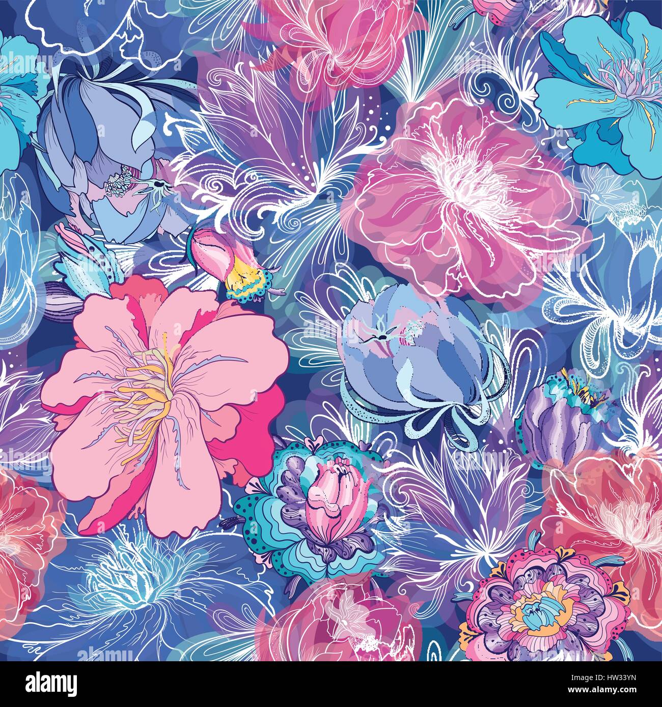 Indigo plant drawing High Resolution Stock Photography and Images - Alamy