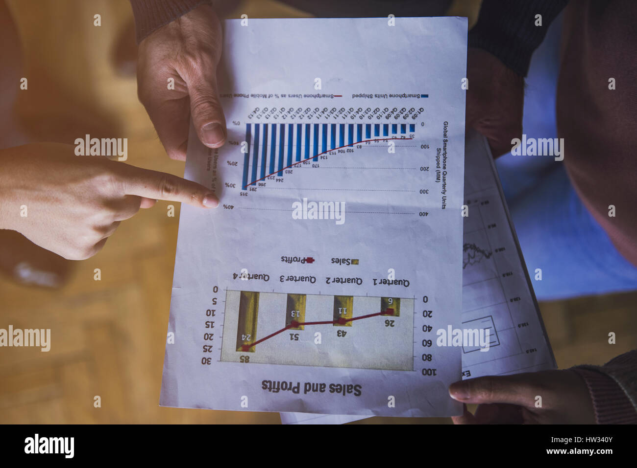 Warm atmosphere in a business meeting Stock Photo - Alamy