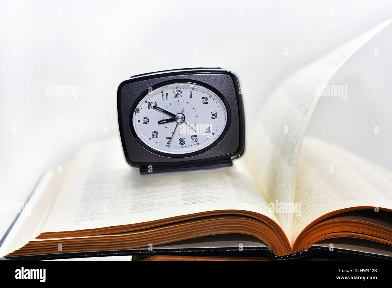 Abstract composition of time. Isolated on white background Stock Photo ...