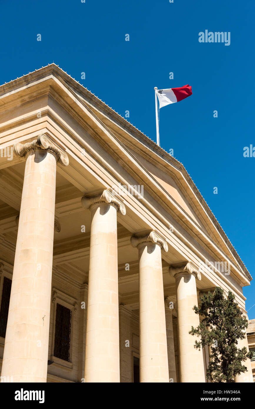 The Courts of Justice building Republic Street Valetta Malta showing ...