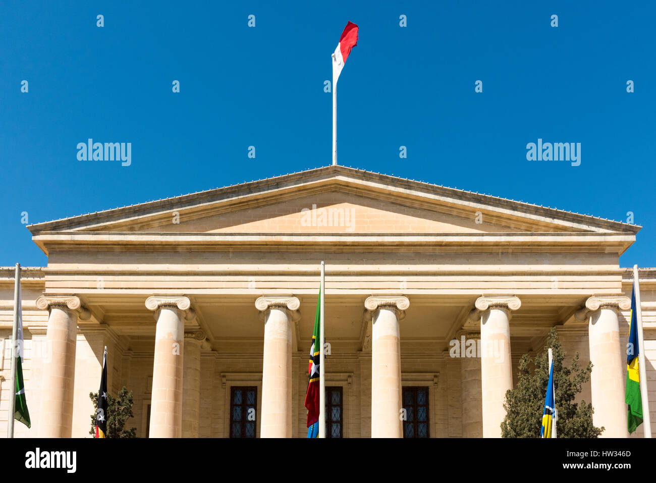 The Courts of Justice building Republic Street Valetta Malta showing ...