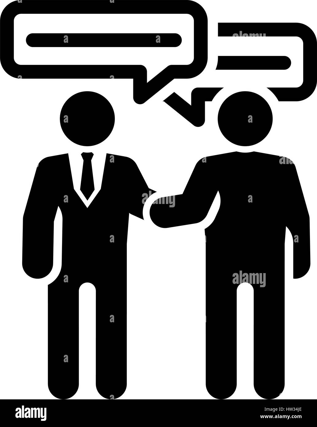 Deal Icon. Flat Design Stock Vector Image & Art - Alamy