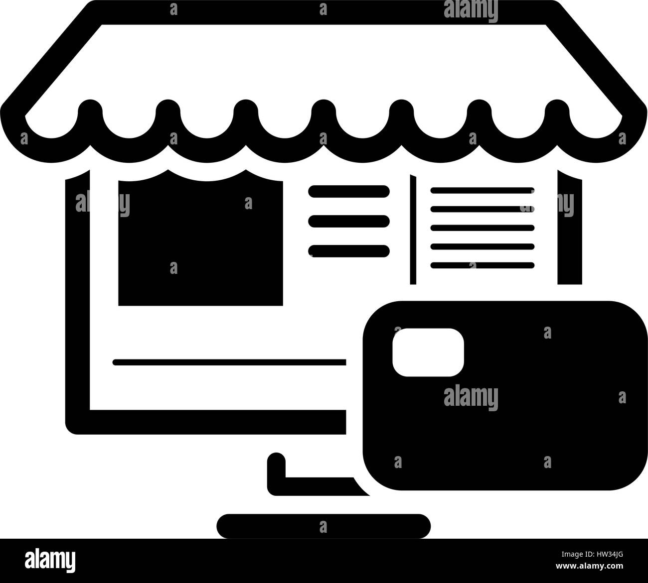 Online Store Icon. Business Concept Stock Vector Image & Art - Alamy