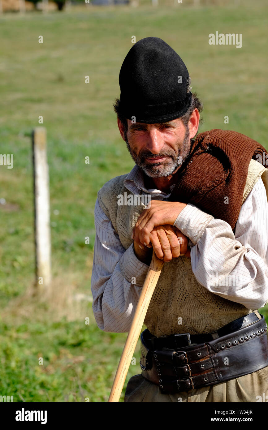 Portrait of a Romanian shepherd in the town of Rupea Stock Photo - Alamy