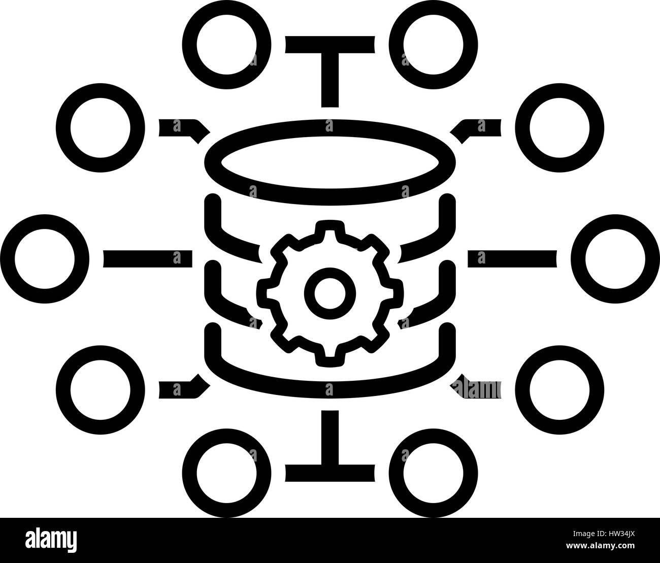 Data mining analysis vector Black and White Stock Photos & Images - Alamy