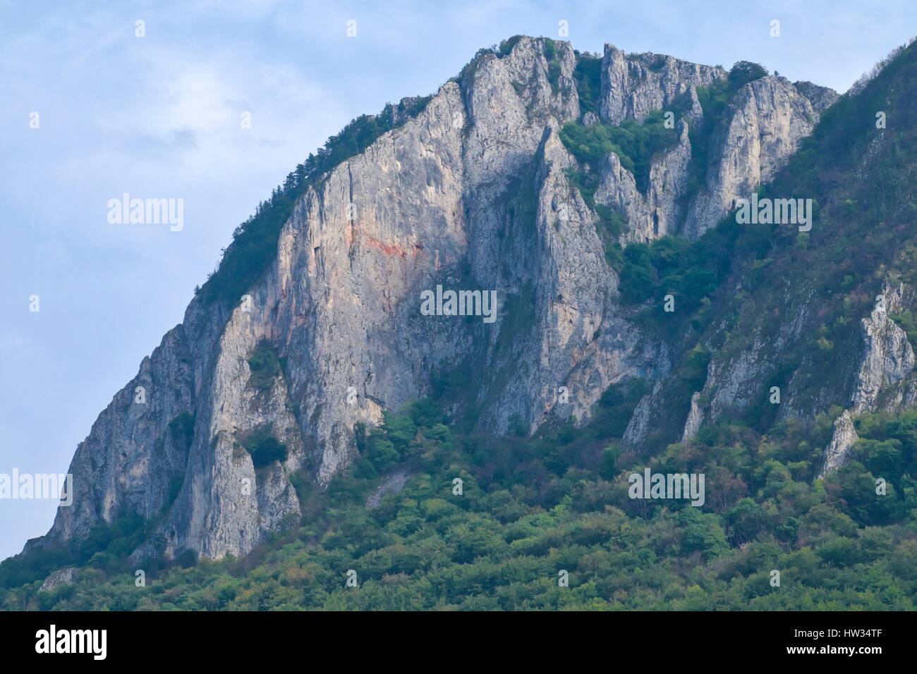 The Rock of Szeklers outside of the village of Rimetea in the Trascau ...