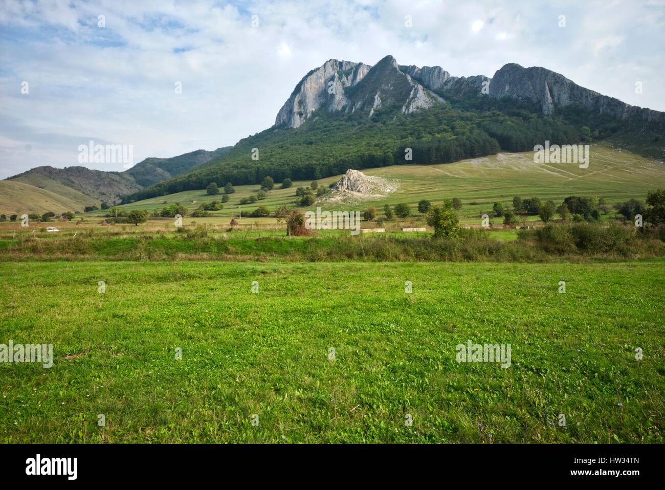 The Rock of Szeklers outside of the village of Rimetea in the Trascau ...