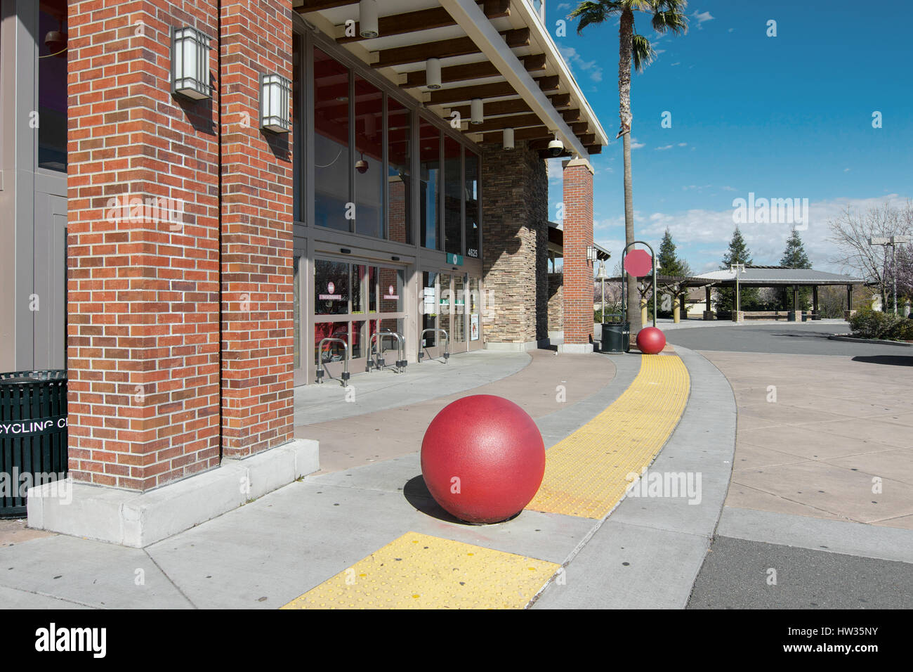 Lateral view of the entrance of the target store front Davis ...