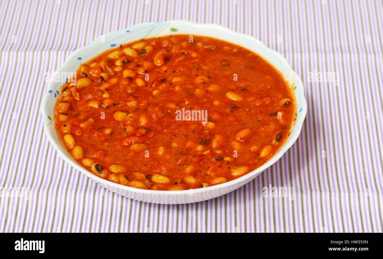 Spicy Lobia Dal dish; popular meal of Indian households Stock Photo - Alamy