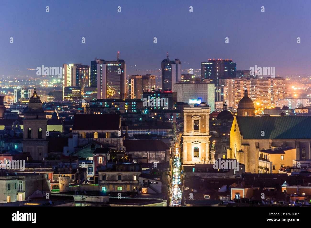 Naples birds eye view hi-res stock photography and images - Alamy
