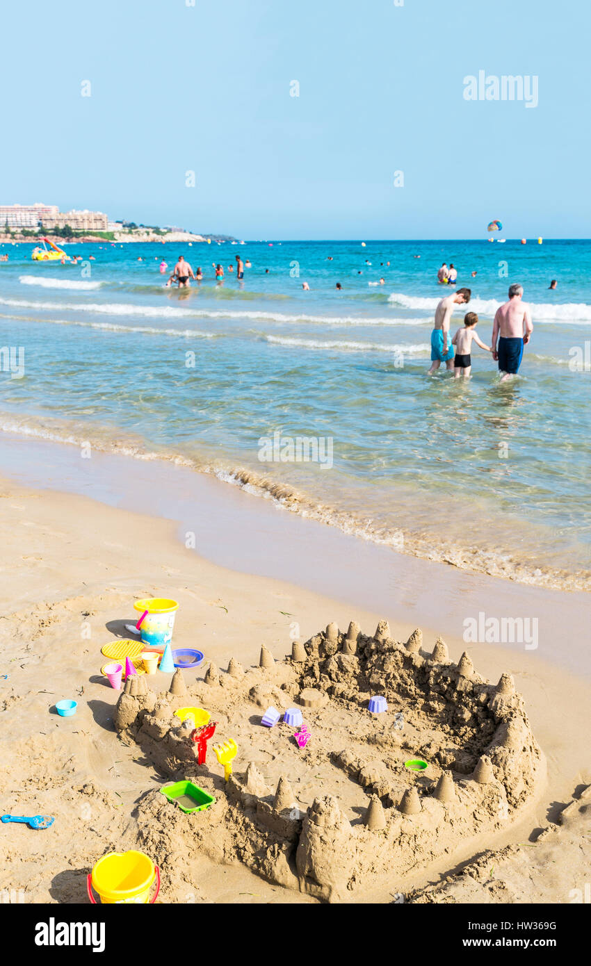 Sandy beach with people hi-res stock photography and images - Alamy