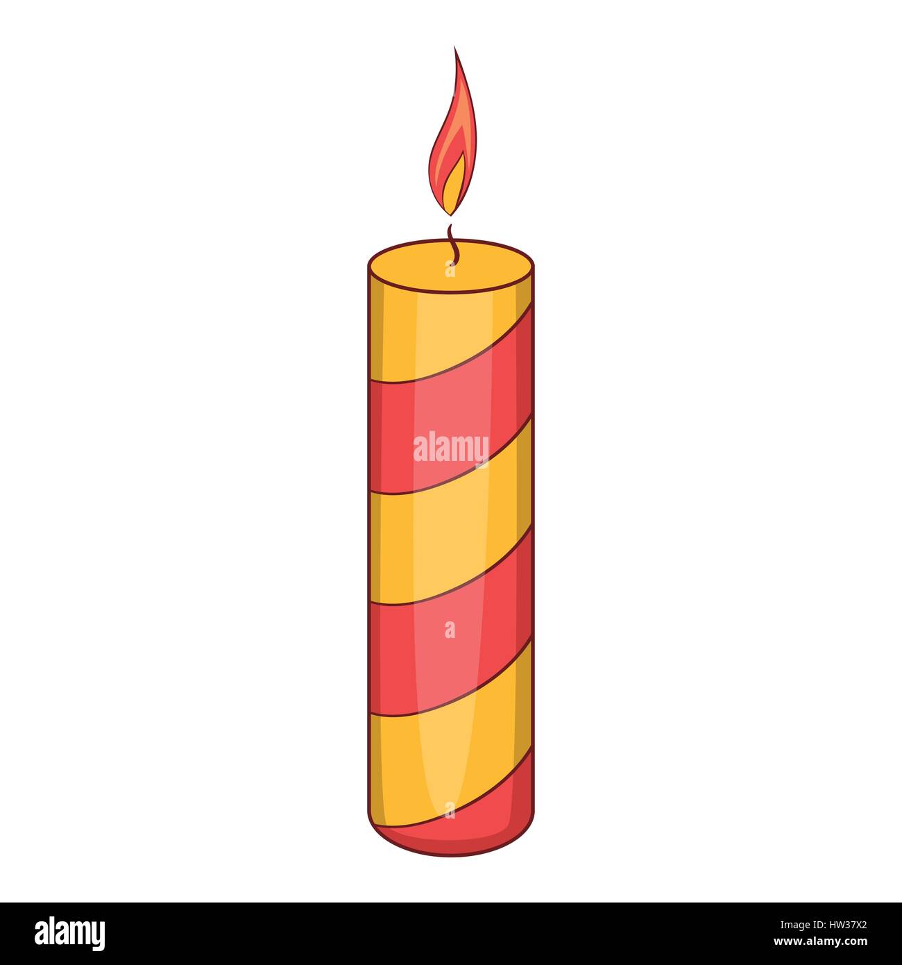 Candle icon, cartoon style Stock Vector Image & Art - Alamy