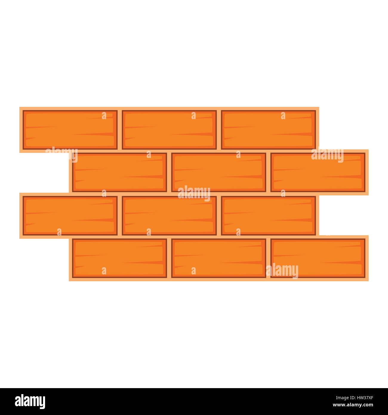 Brick wall icon, cartoon style Stock Vector Image & Art - Alamy