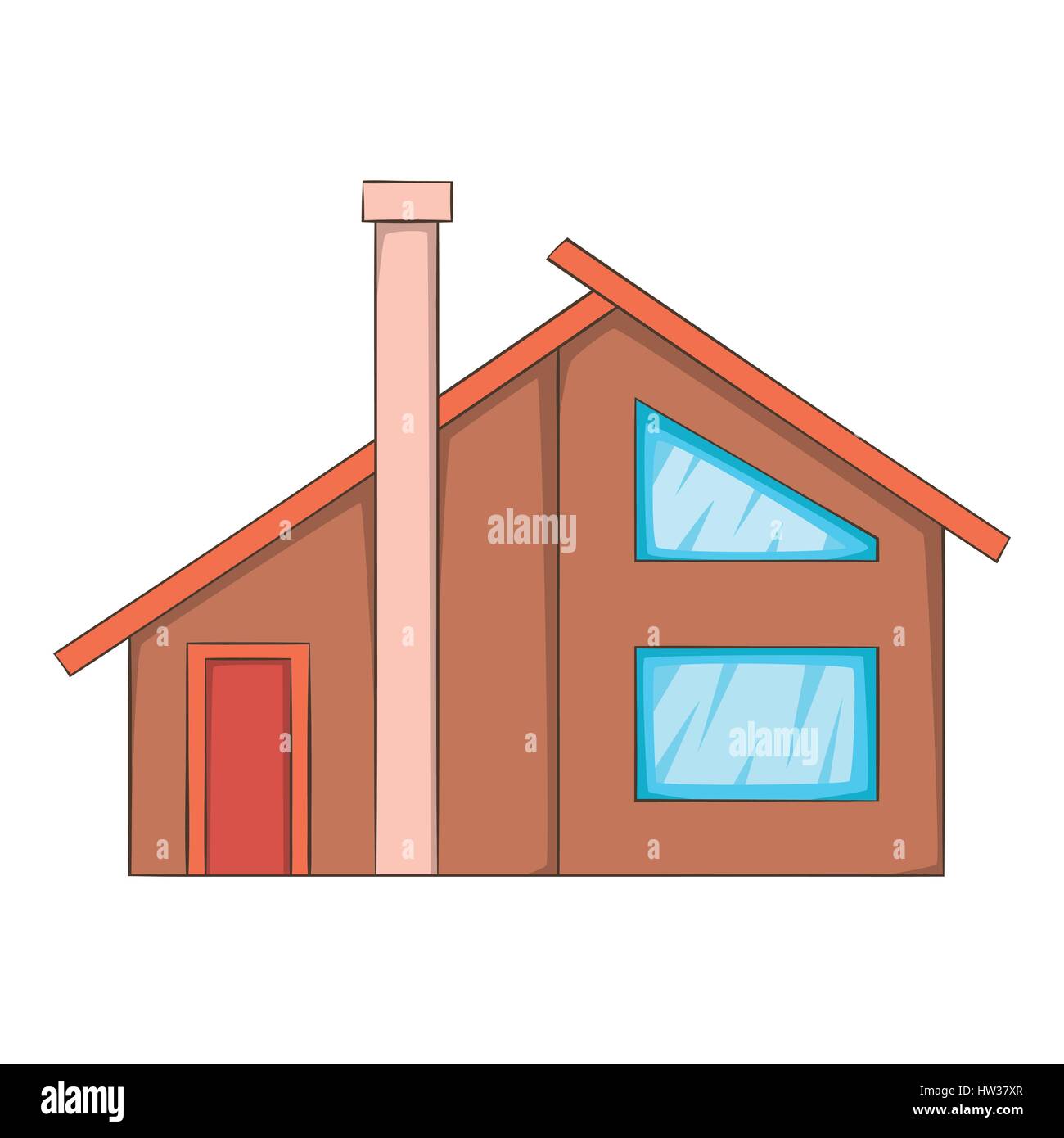 Semi house icon, cartoon style Stock Vector Image & Art - Alamy