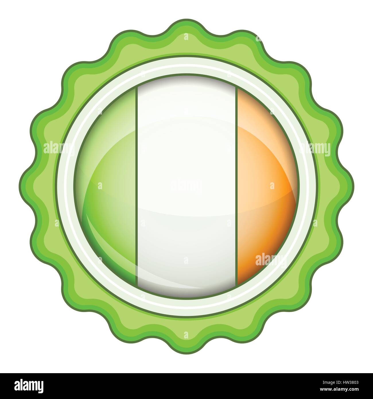 Ireland emblem icon, cartoon style Stock Vector Image & Art - Alamy
