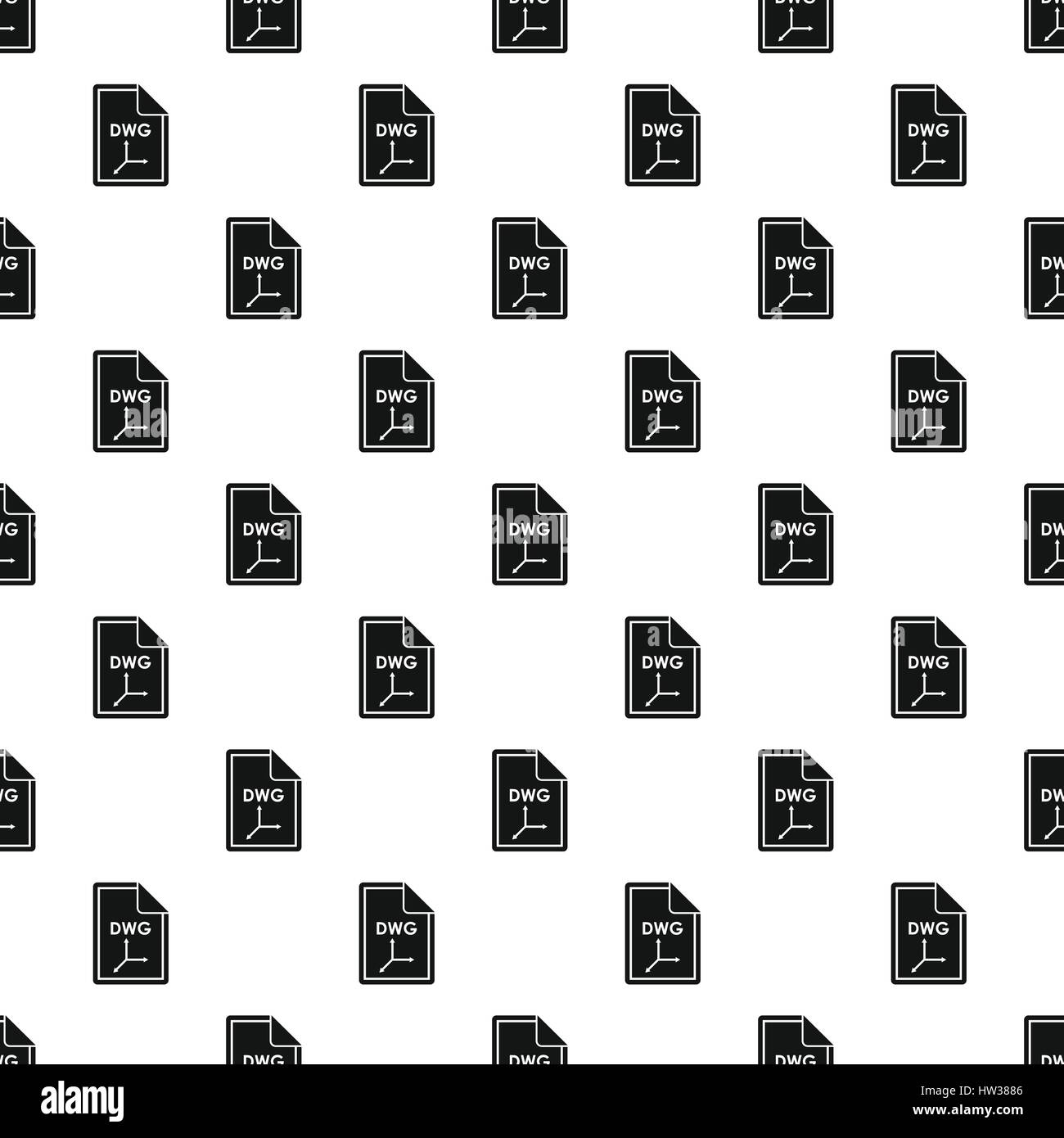 DWG file extension pattern, simple style Stock Vector Image & Art - Alamy